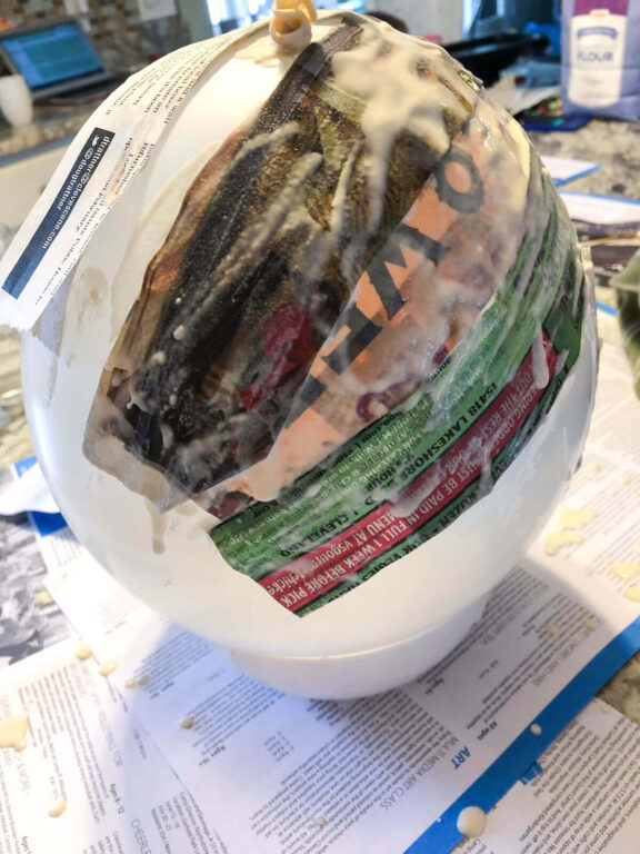 How To Make An Easy Paper Maché Piñata - The DIY Nuts