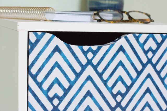 Easy DIY File Cabinet Makeover With Contact Paper - The DIY Nuts