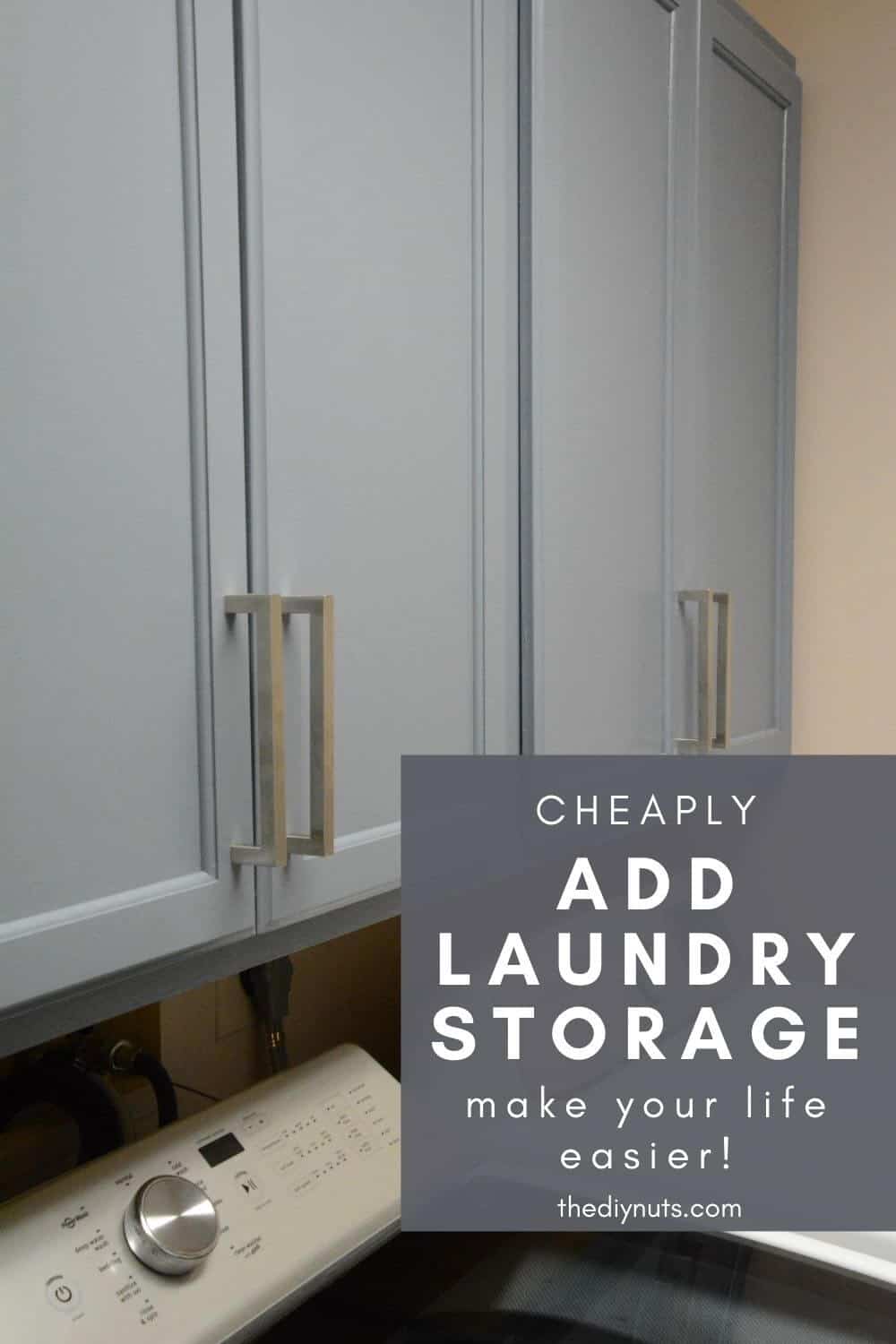 DIY Laundry Room Cabinets & Shelving - The DIY Nuts