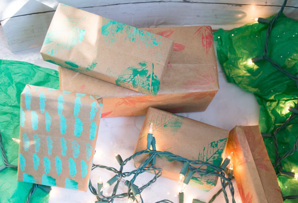 Eco Friendly DIY Wrapping Paper Out Of Brown Paper Bags The DIY Nuts