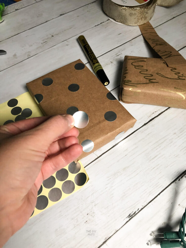 DIY Polka Dot Wrapping Paper - The DIY Nuts