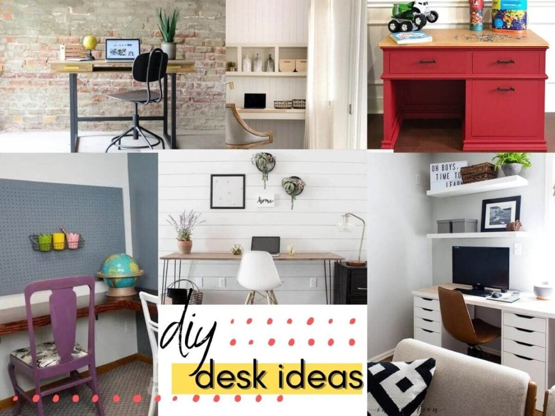 32 Modern DIY Desk Ideas You Can Build For Your Home Office - The DIY Nuts