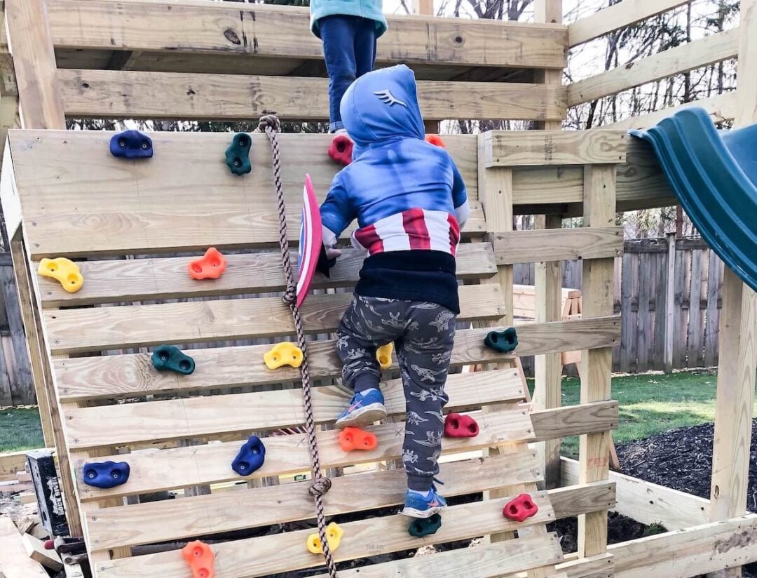 Build A DIY Climbing Rock Wall For Your Backyard - The DIY Nuts