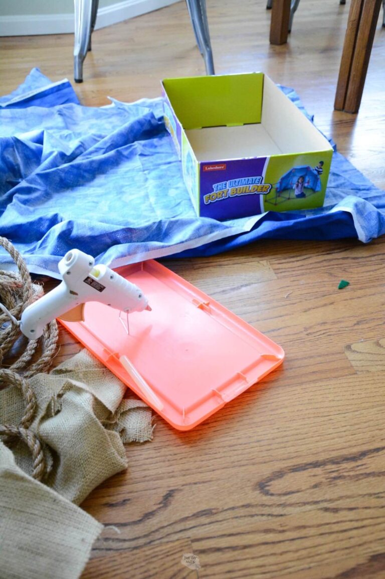 Easy DIY Cloth Storage Boxes From Old Cardboard Boxes - The DIY Nuts