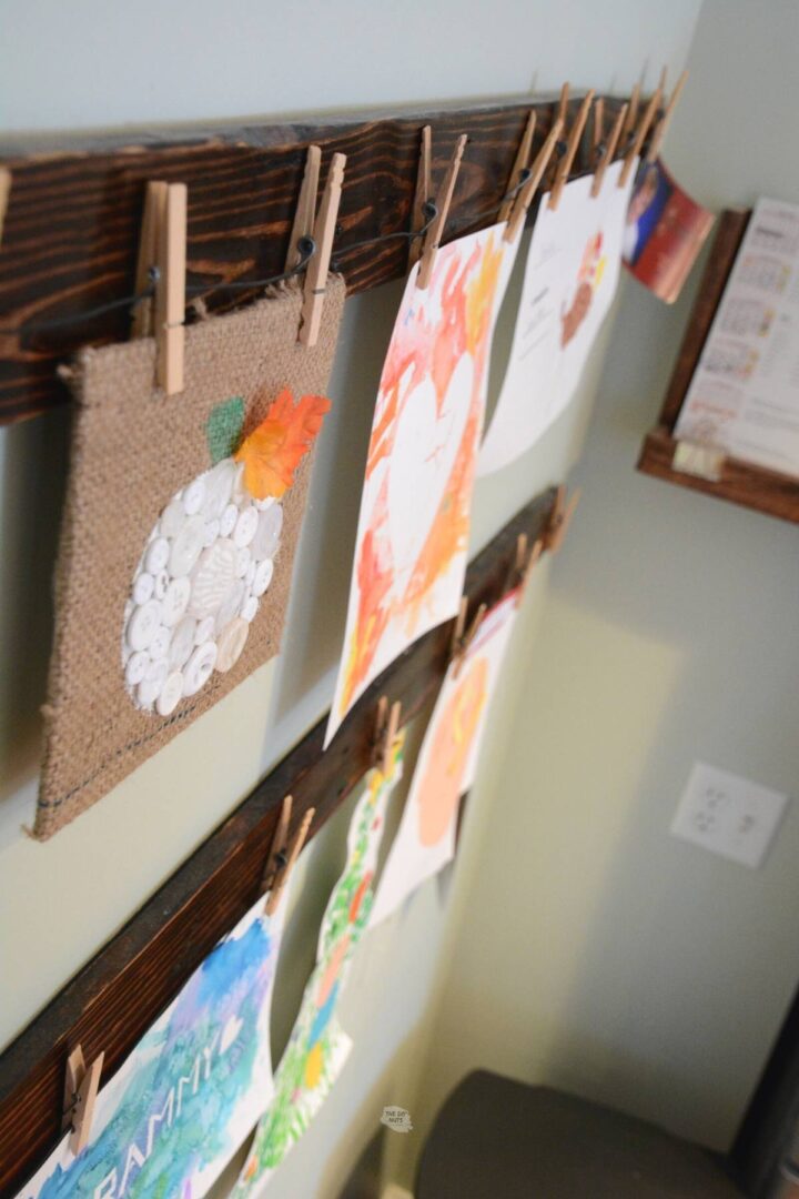 5 DIY Easy Kid Art Display Ideas - The DIY Nuts