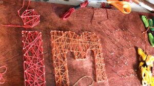 Large DIY Word String Art Idea Tutorial - The DIY Nuts