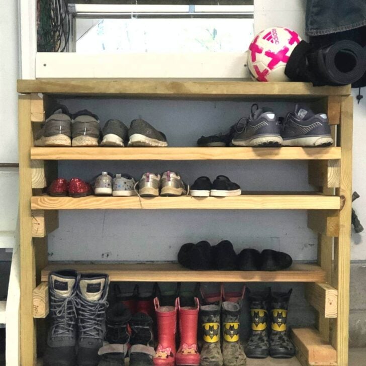How To Make A DIY Wooden Shoe Rack - The DIY Nuts