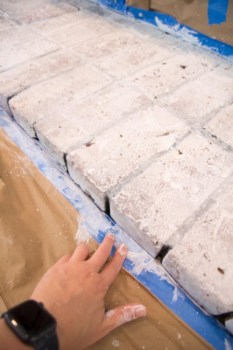 How To Whitewash A Brick Fireplace - The DIY Nuts