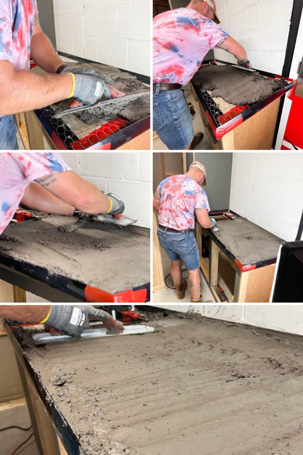 Pouring DIY Concrete Counters In Place (+ Learn From Our Mistakes ...