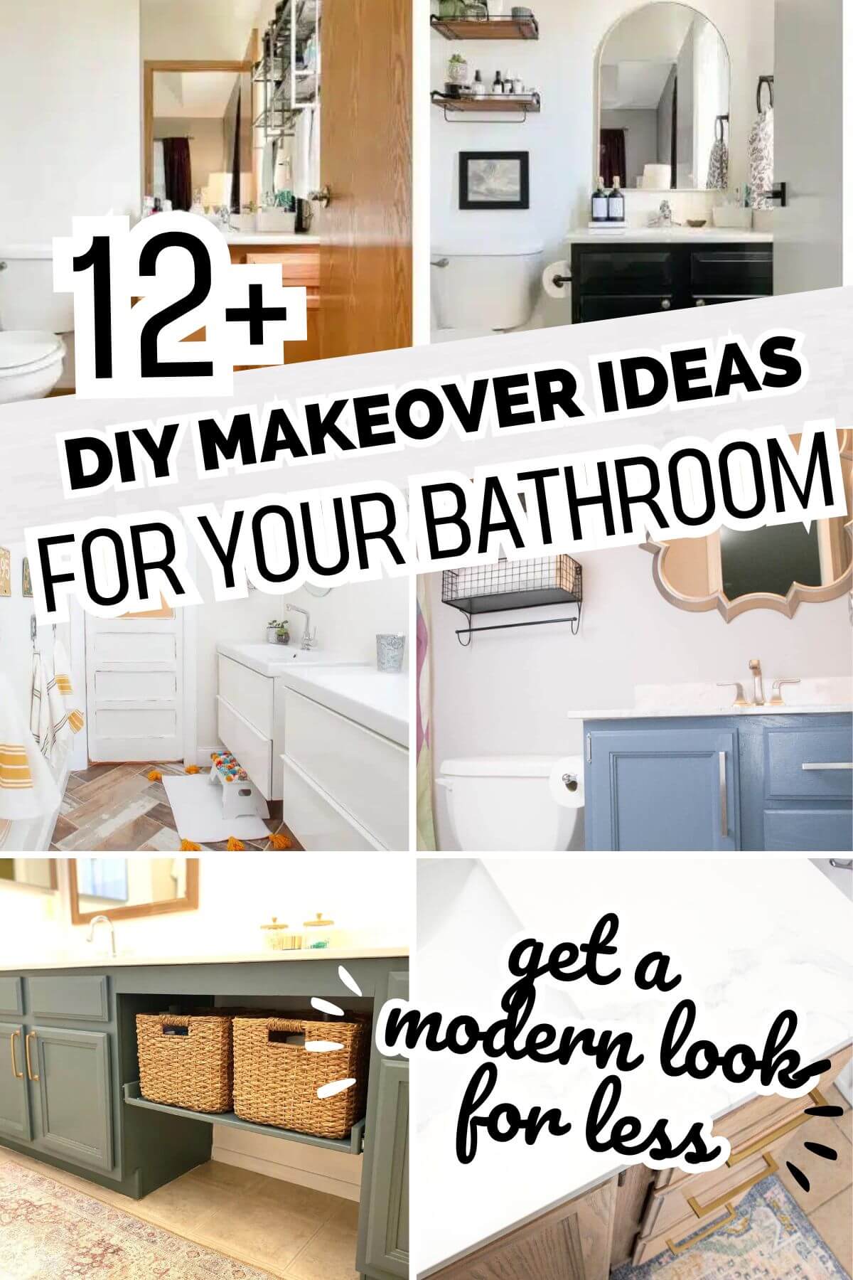 12 Beautiful Bathroom Decor Makeovers Ideas You Can DIY - The DIY Nuts
